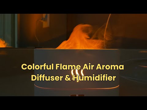 Review for the Colorful Flame Air Aroma Diffuser & Humidifier #amazonfinds
