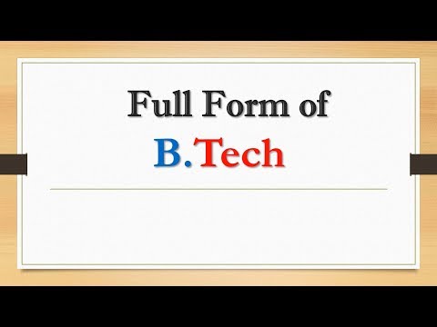 Full Form of B.TECH || Did You Know?