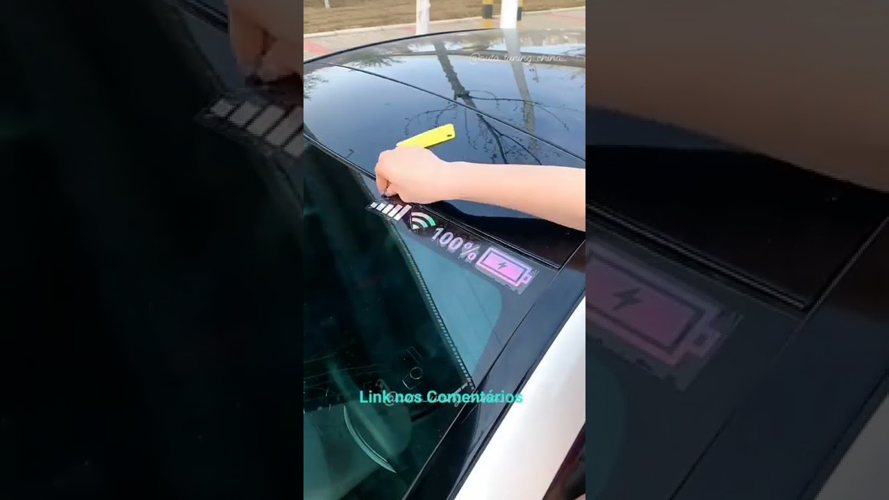Adesivos de vinil wi fi nível da bateria carro traseiro pára-brisa #top #viral #alok #shorts #carros