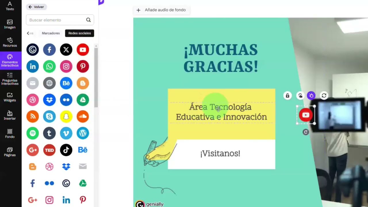 Tutorial Genially - PARTE 2: Botones, recursos, video, widget, actividades e insertar en Moodle