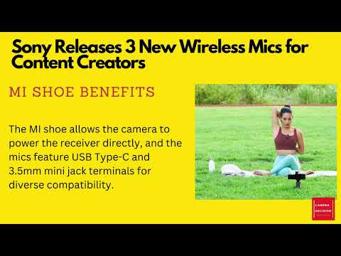 Sony launches three new wireless microphones: ECM-W3, ECM-W3S, and ECM-S1