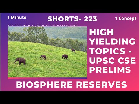 What are biosphere reserves ? Explained for UPSC Prelims #ias #civilservices #psc #shorts #ecology