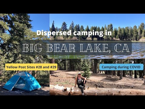 Dispersed Camping in Big Bear Lake at Yellow Post Sites