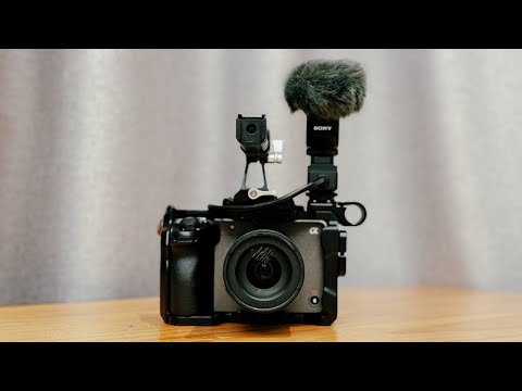 How to use the ECM-M1 mic on a Sony FX30/FX3 with a top handle