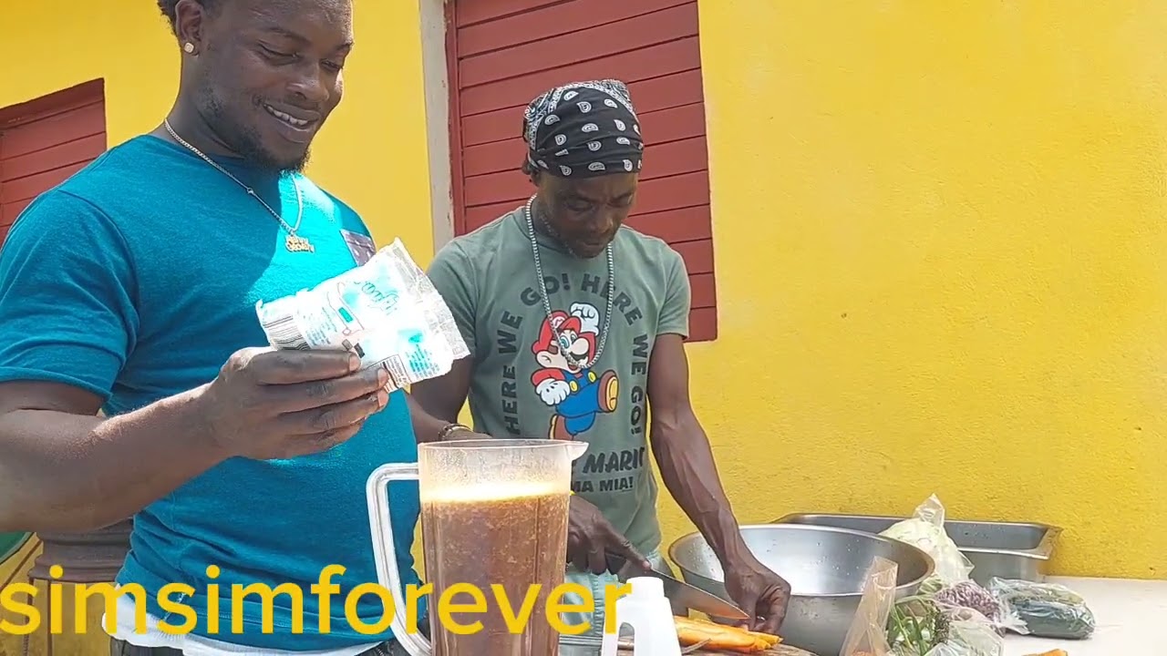 Grizzle boss# simsimforever# potta gold# cooking for mama birthday party 🇯🇲🎉🎊