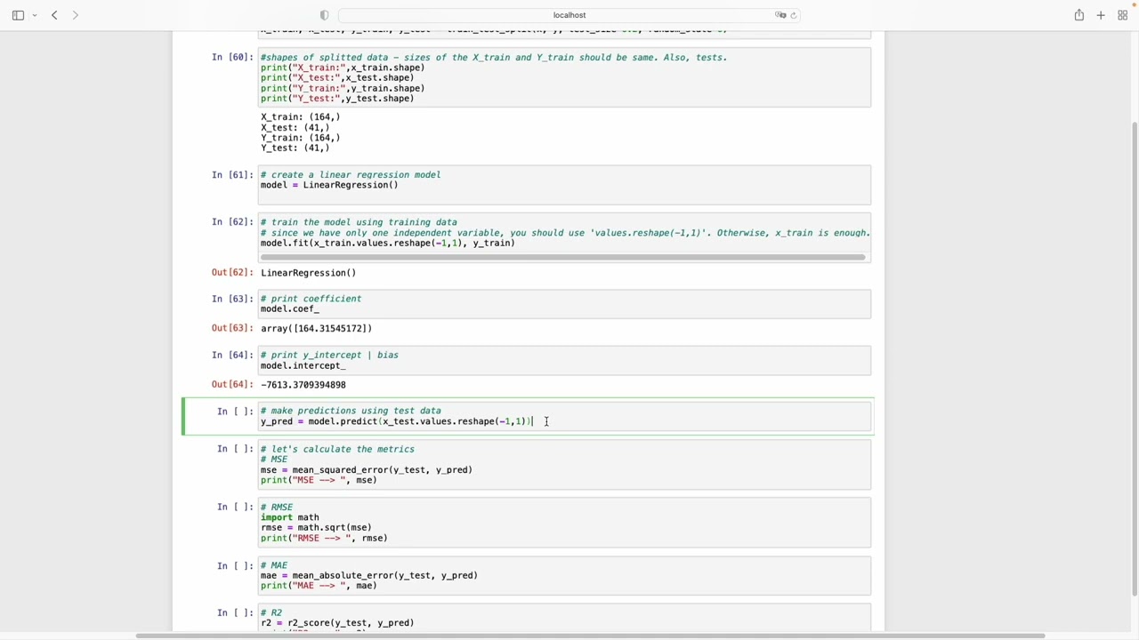 Machine Learning: Linear Regression | Jupyter Notebook Implementation - Python Source Code Explained