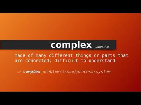 complex , Meaning of complex , Definition of complex , Pronunciation of complex