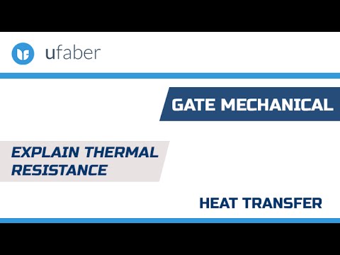 Explain Thermal Resistance - Heat Transfer - GATE Mechanical