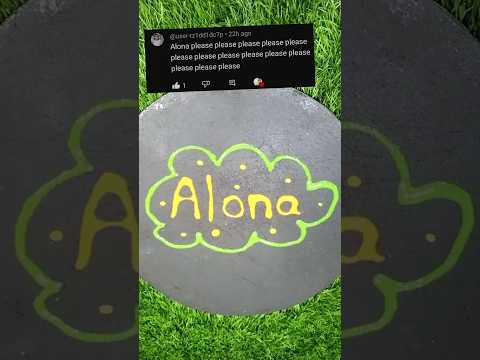 ALONA name pancake art | comment your name..☺️❤️ #shorts #youtubeshorts #ytshorts #viral