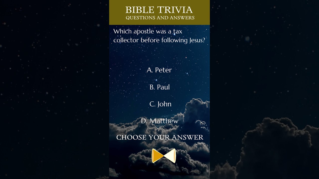 Bible Trivia For Adults