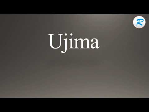How to pronounce Ujima