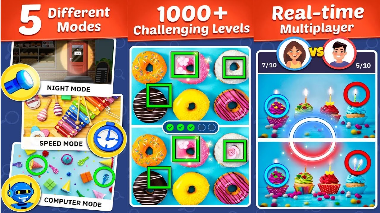 Find The Differences - Spot it Android Gameplay