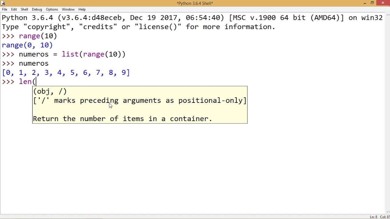 TUTORIAL DE PYTHON  18 - A FUNÇÃO RANGE