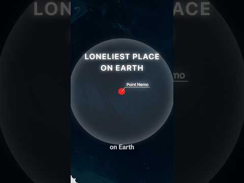 Point Nemo. The Middle of Nowhere or the Farthest Place from Land ๐ #geography #map #education
