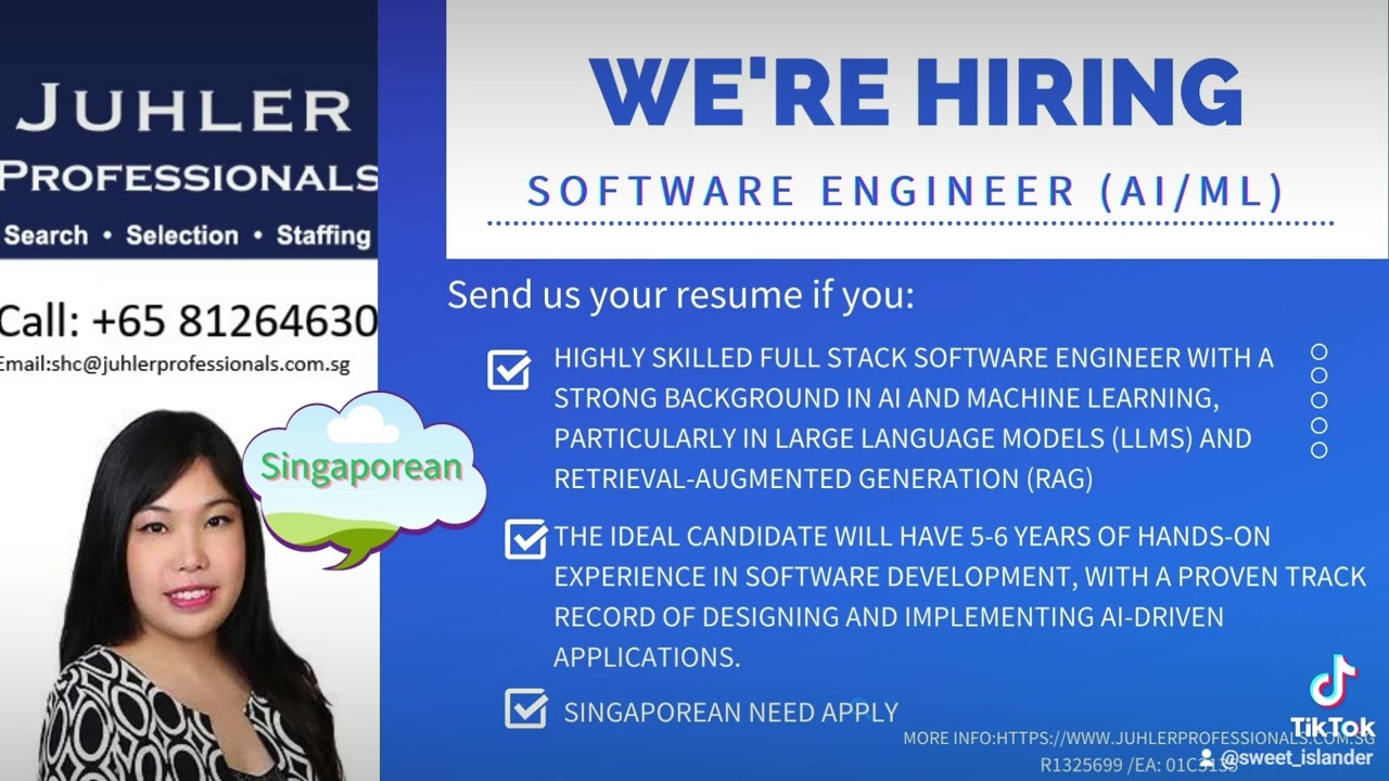 Full stack AI ML programmer , Singapore