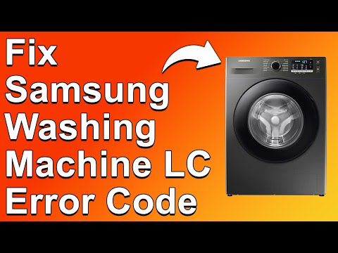 How To Fix Samsung Washing Machine LC Error Code (The Common Causes And The Solutions - Easy Guide!)