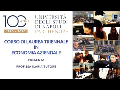 CORSO DI LAUREA TRIENNALE IN ECONOMIA AZIENDALE