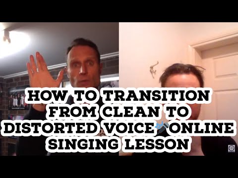 How to Transition From Clean To Distorted Voice🎤Online Singing Lesson