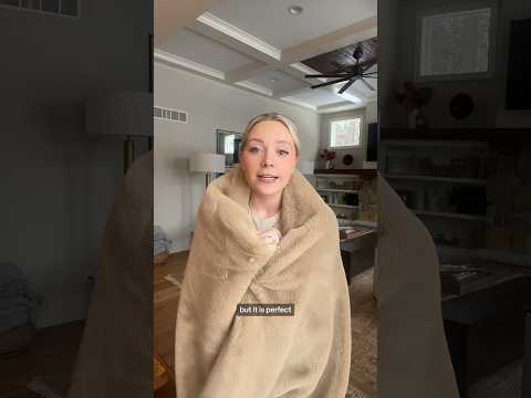 The COZIEST blanket you can buy | Anthropologie Sophie Faux Fur Blanket