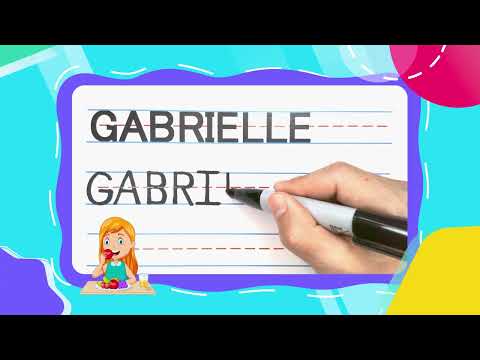 How To Write GABRIELLE | Write With Me! -- FOR KIDS