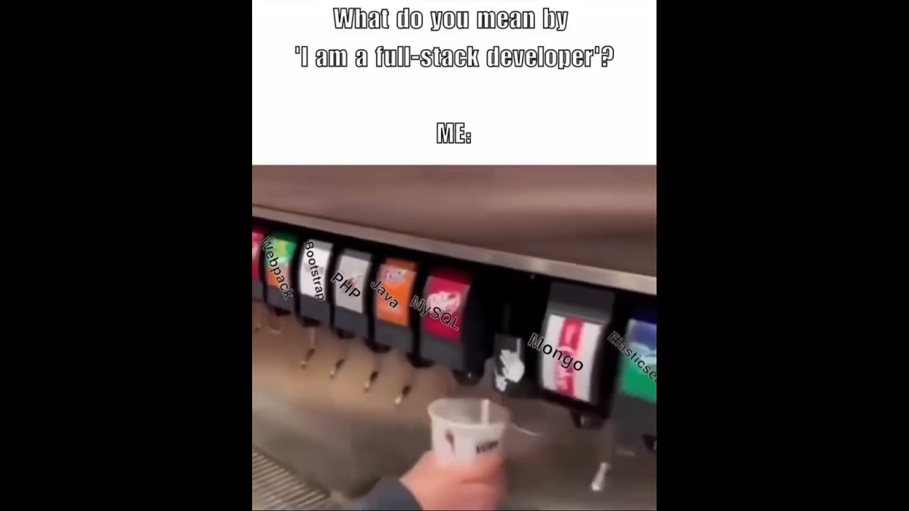 FULL STACK DEVELOPER 😅😅 #coding #memes #codermemes #funny #codingmemes