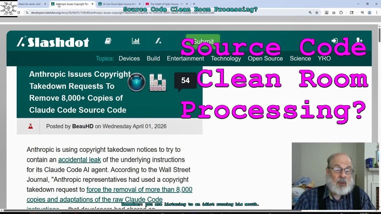 Source Code Clean Room Processing?