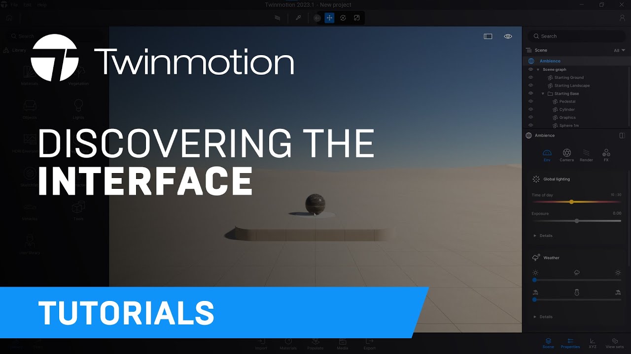 Discovering the interface | Twinmotion Tutorial