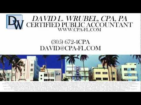 Firm Video for David L Wrubel CPA PA -- MIAMI BEACH, FLORIDA