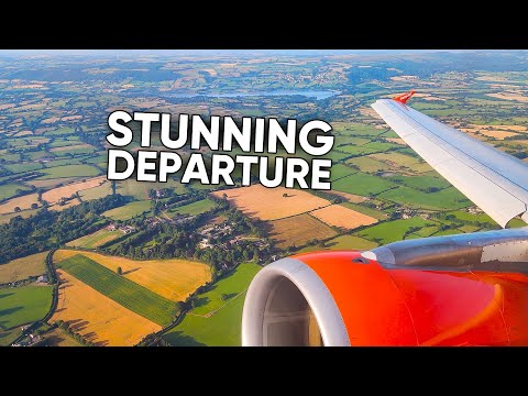 (4K) BEAUTIFUL MORNING TAKEOFF from Bristol Airport (Turn UP your speakers!)