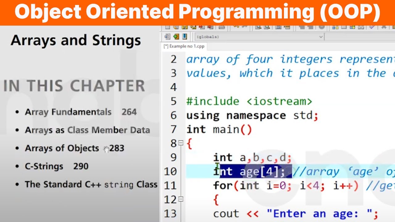 Object Oriented Programming (OOP) | Array and String Lecture