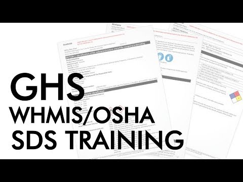 GHS WHMIS/OSHA SDS TRAINING by Ultra Chem Labs