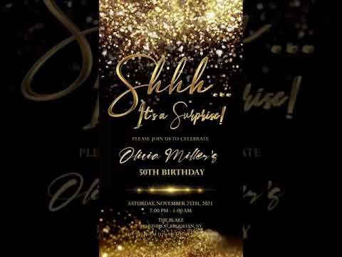 Surprise Birthday Invitation