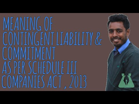 Contingent Liabilities & Commitments in Schedule III Part I Balance Sheet, Companies Act 2013