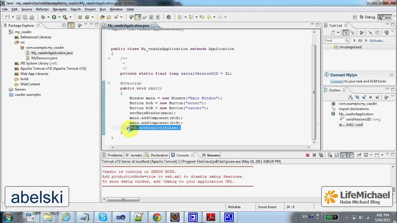 Vaadin Components Enable