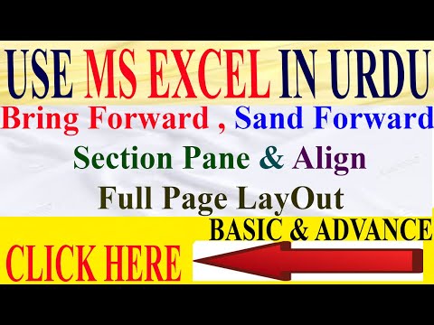 Bring Forward, Sand Forward, Selection pane & Align Full Information in Hindi(Accounts Information)