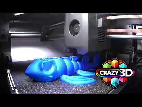 🐠 Crazy3D articulated Fish - 3 sizes, glass eyes and keychain version ...