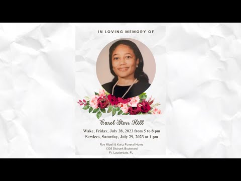 Celebrating the Life of Carol Storr Hill