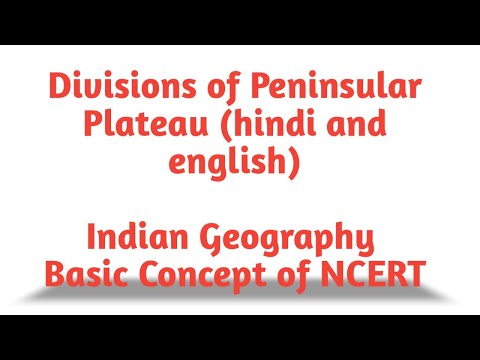 Divsion of Peninsular Plateau in Hindi and English|•Central Highland/•Deccan Plateau||Sakshi Sharma