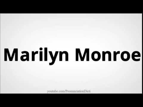 How to pronounce marilyn monroe