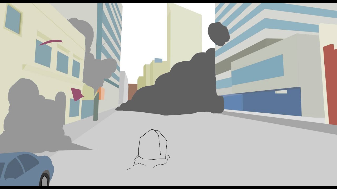 [Practice Animation] Explosion On The City