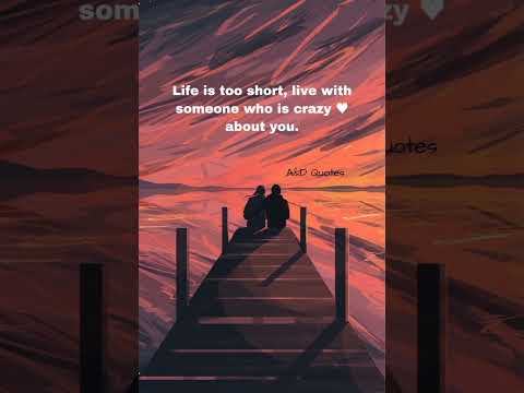 Life ♥️ is too short, live with someone❣️ who is... #lovequotes #relationshipquotes