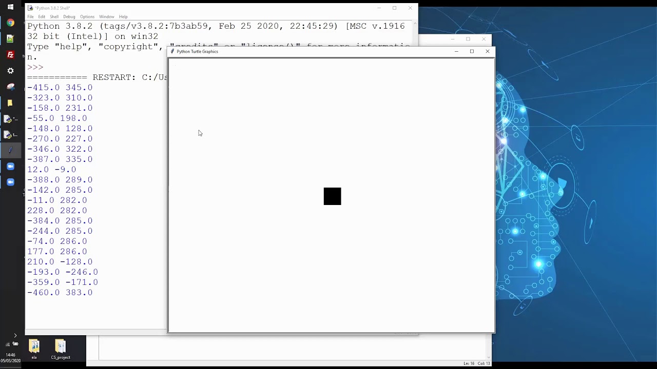 Python Turtle Stamps and Click Events