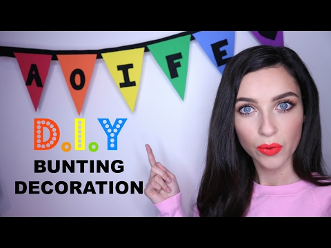 DIY Bunting Decoration | Your name | How to Make | Crafts | Personalise |