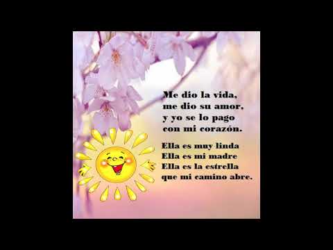 Poema infantil corto para mamá hablado de niño, Me dio la vida, Dia de Madre
