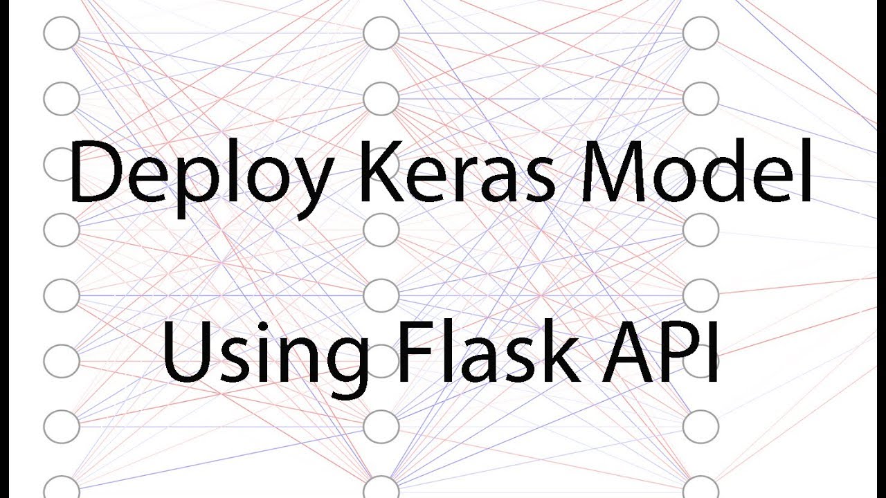 Deploy Keras Model Using Flask Web Service API