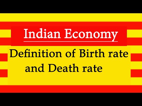 Definition of Birth rate and Death rate l Birth rate and Death rate