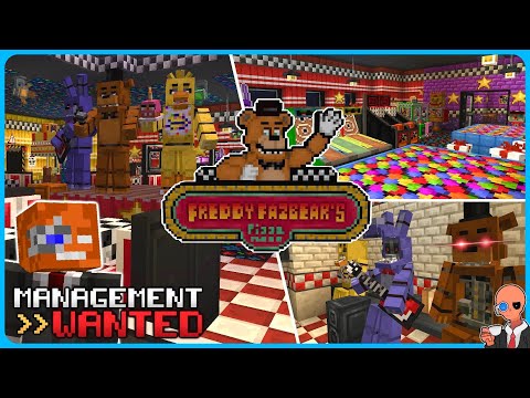 I built my own custom FNAF map in Minecraft with mods (Management Wanted)