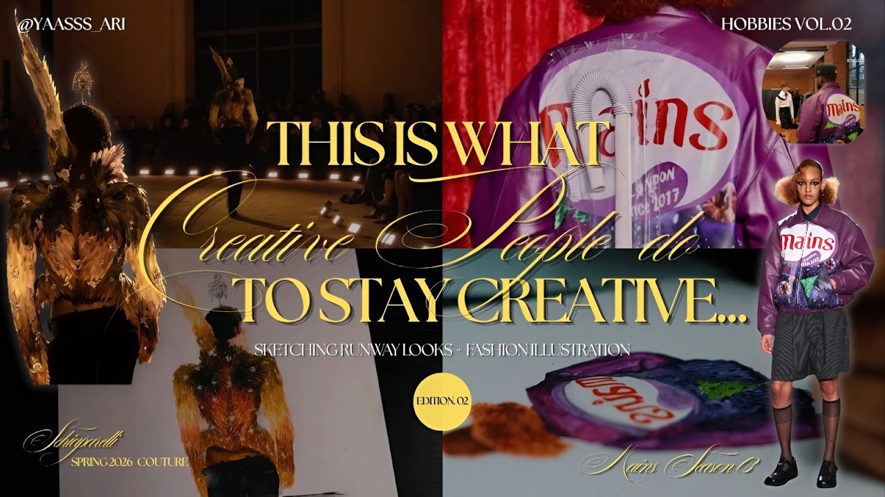 How I Stay Creative as a Fashion Creator | Sketching Spring Runway Looks | the art of hobbies ep.02