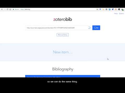 Create a Quick Bibliography with ZoteroBib