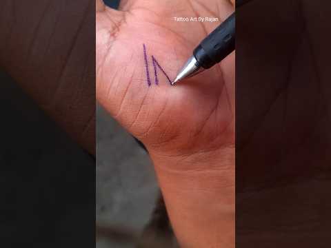 N letter tattoo design || Tattoo Art By Rajan || n tattoo